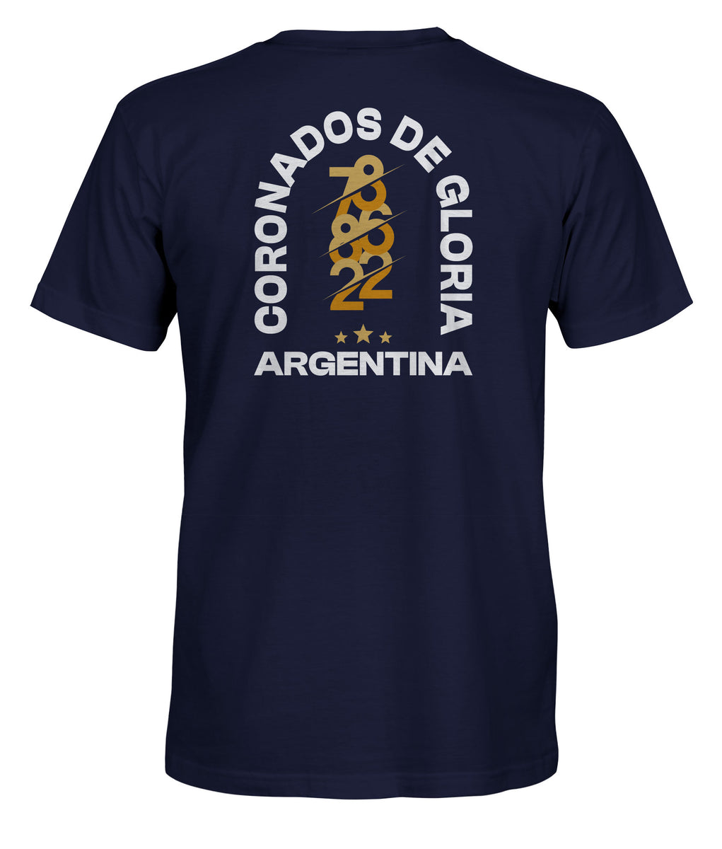 Argentina AFA Champions Heavyweight Cotton T-Shirt- Navy – 1863 ...