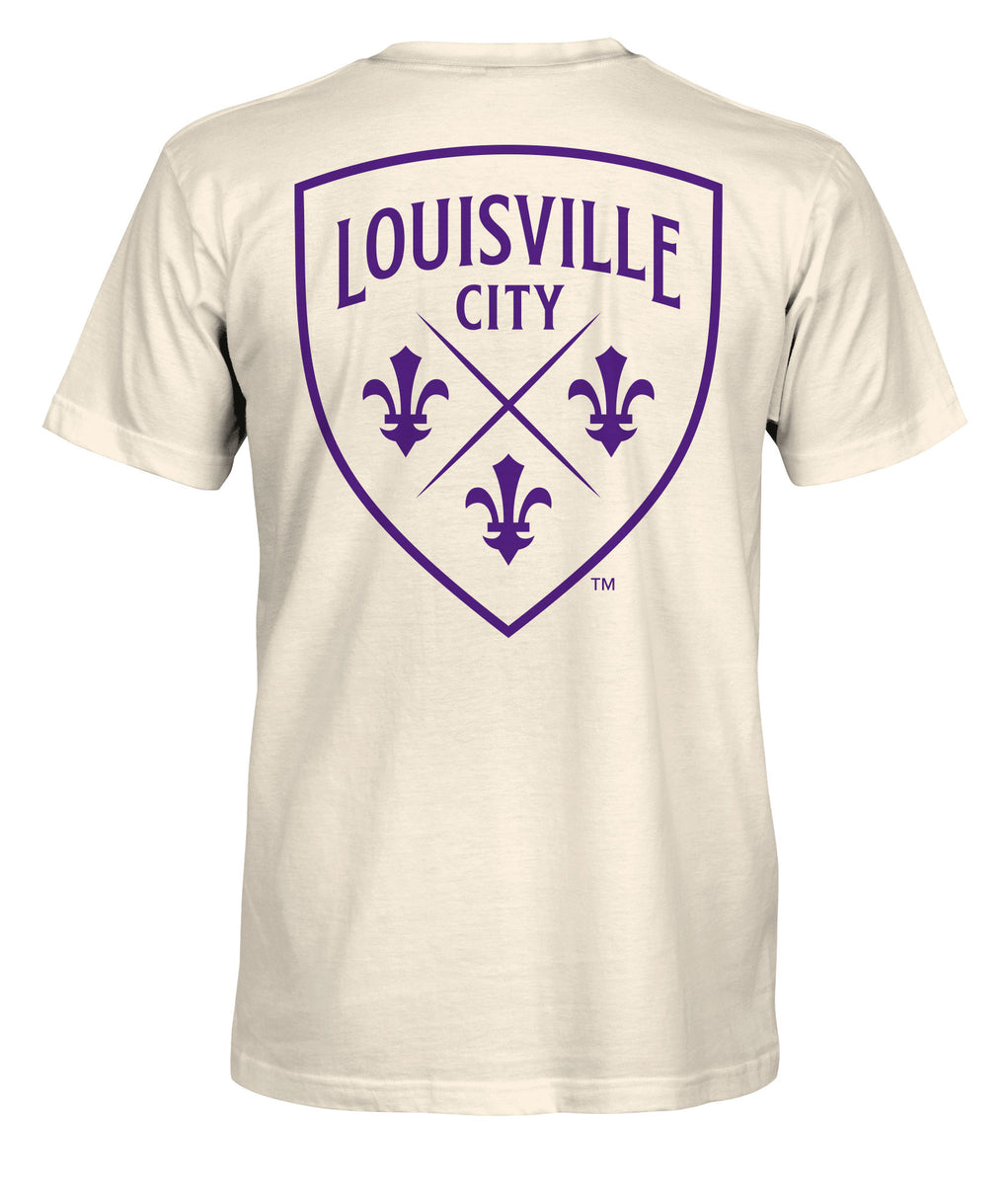 Louisville City FC Back Crest Heavyweight Cotton T-Shirt- Natural ...
