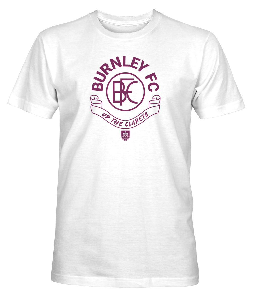 Burnley FC Team Arc Cotton T-Shirt - White – 1863 Football Classics