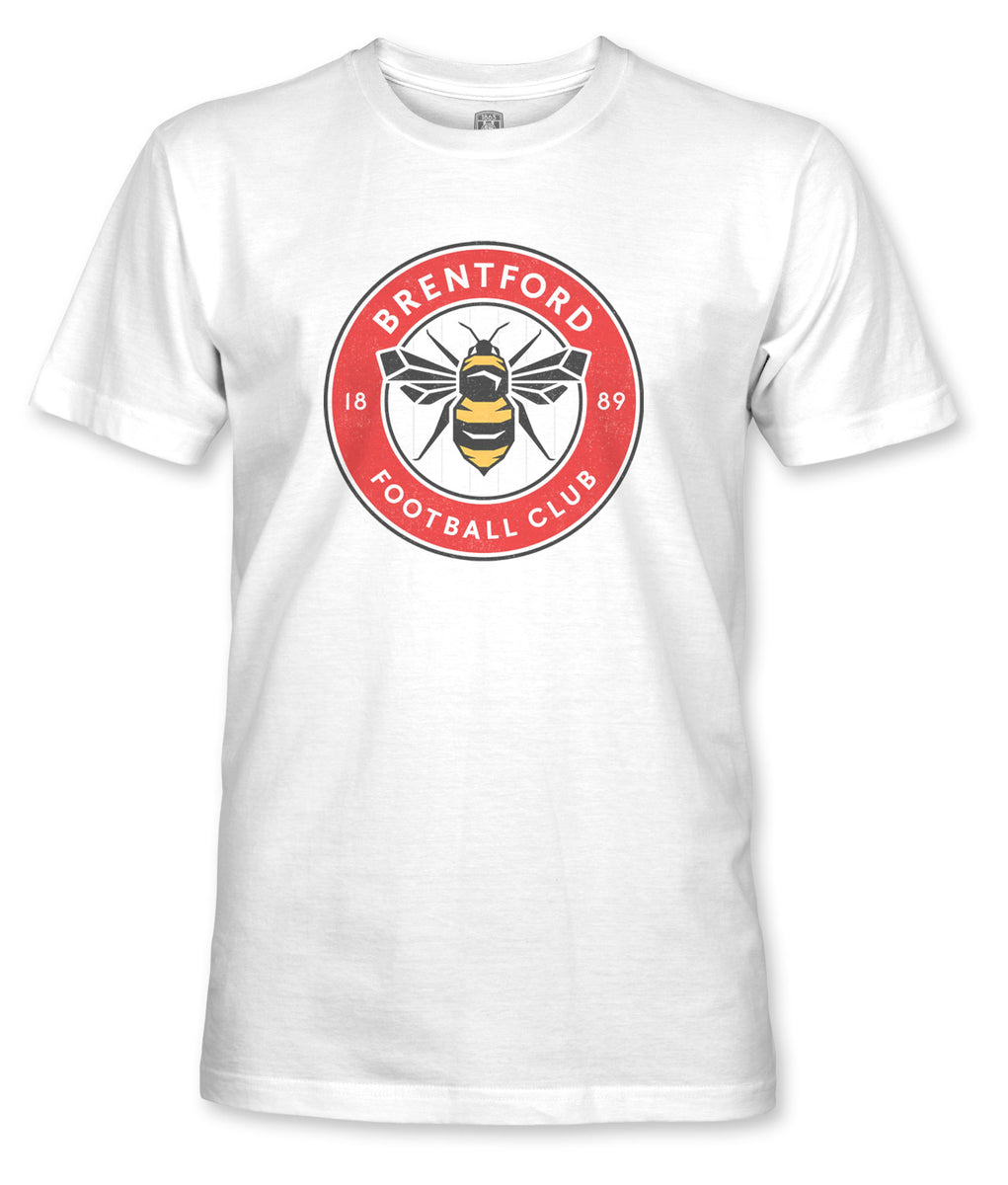 Brentford FC Color Badge Cotton T-Shirt - White – 1863 Football Classics