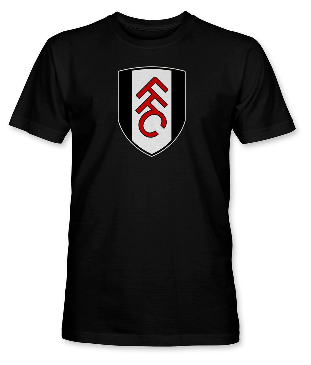 Fulham FC Color Badge Cotton T-Shirt - Black – 1863 Football Classics