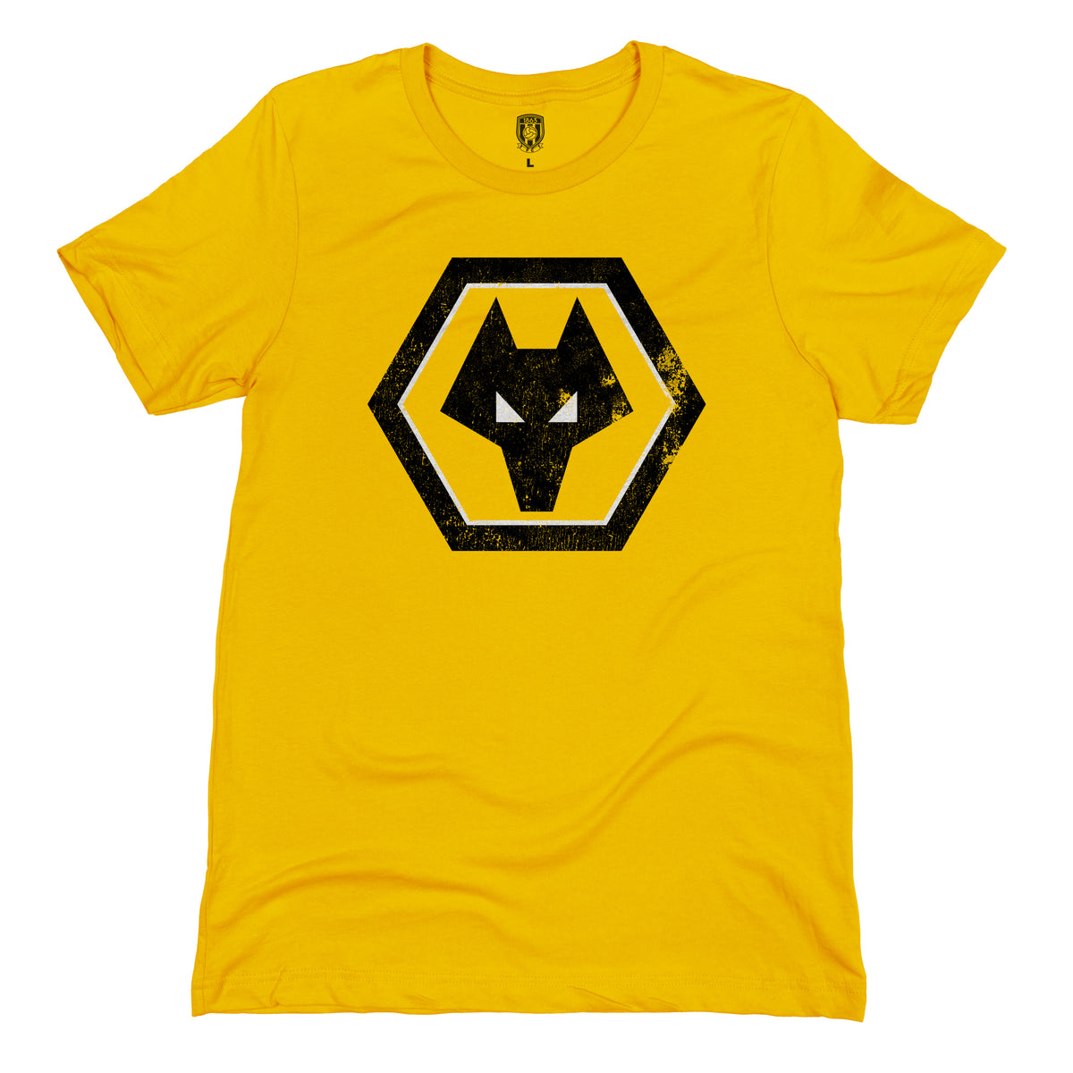 Wolverhampton Wanderers Color Badge Cotton T-Shirt - Gold – 1863 ...