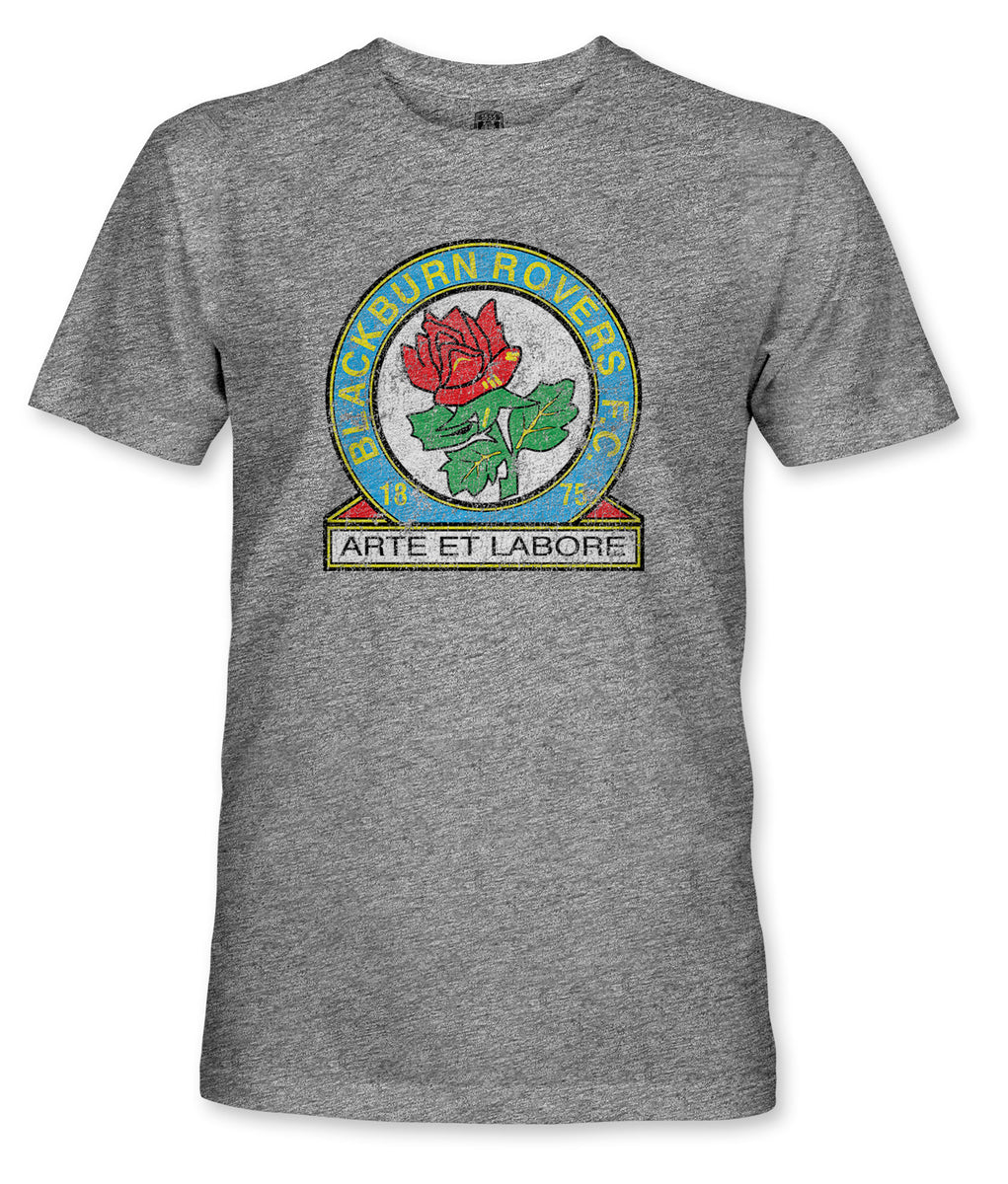 Blackburn Rovers Color Badge Vintage Triblend T-Shirt - Grey – 1863 ...