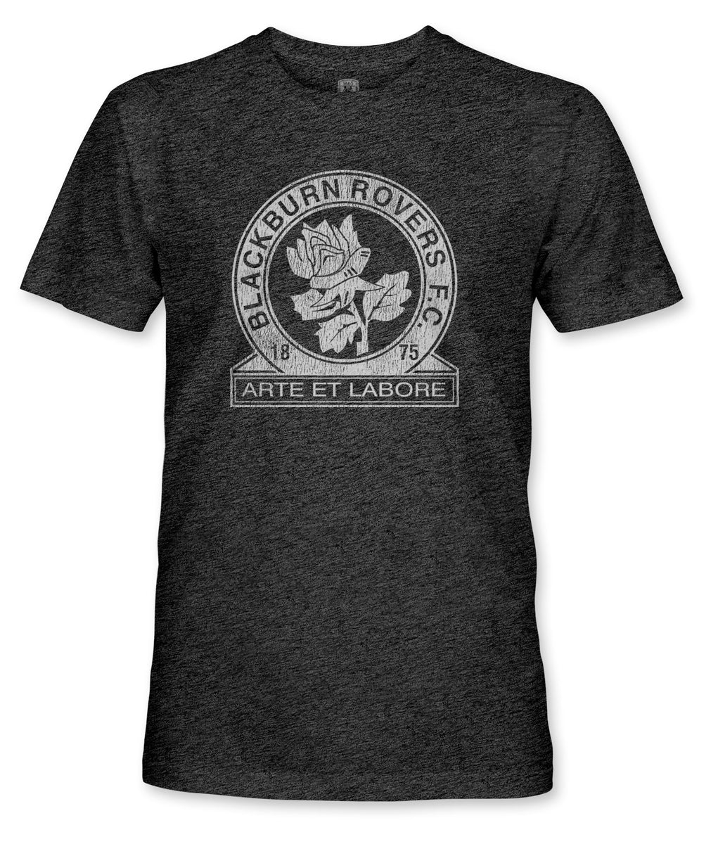 Blackburn Rovers Mono Badge Vintage Triblend T-Shirt - Black – 1863 ...