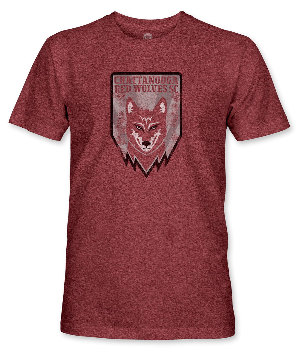 Chattanooga Red Wolves SC Color Badge Vintage Triblend T-Shirt - Clare ...