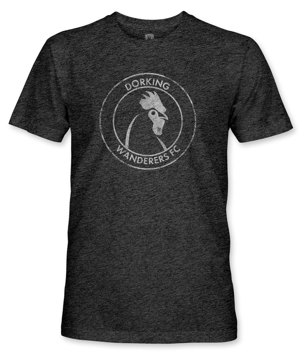 Dorking Wanderers FC Mono Badge Vintage Triblend T-Shirt - Black – 1863 ...