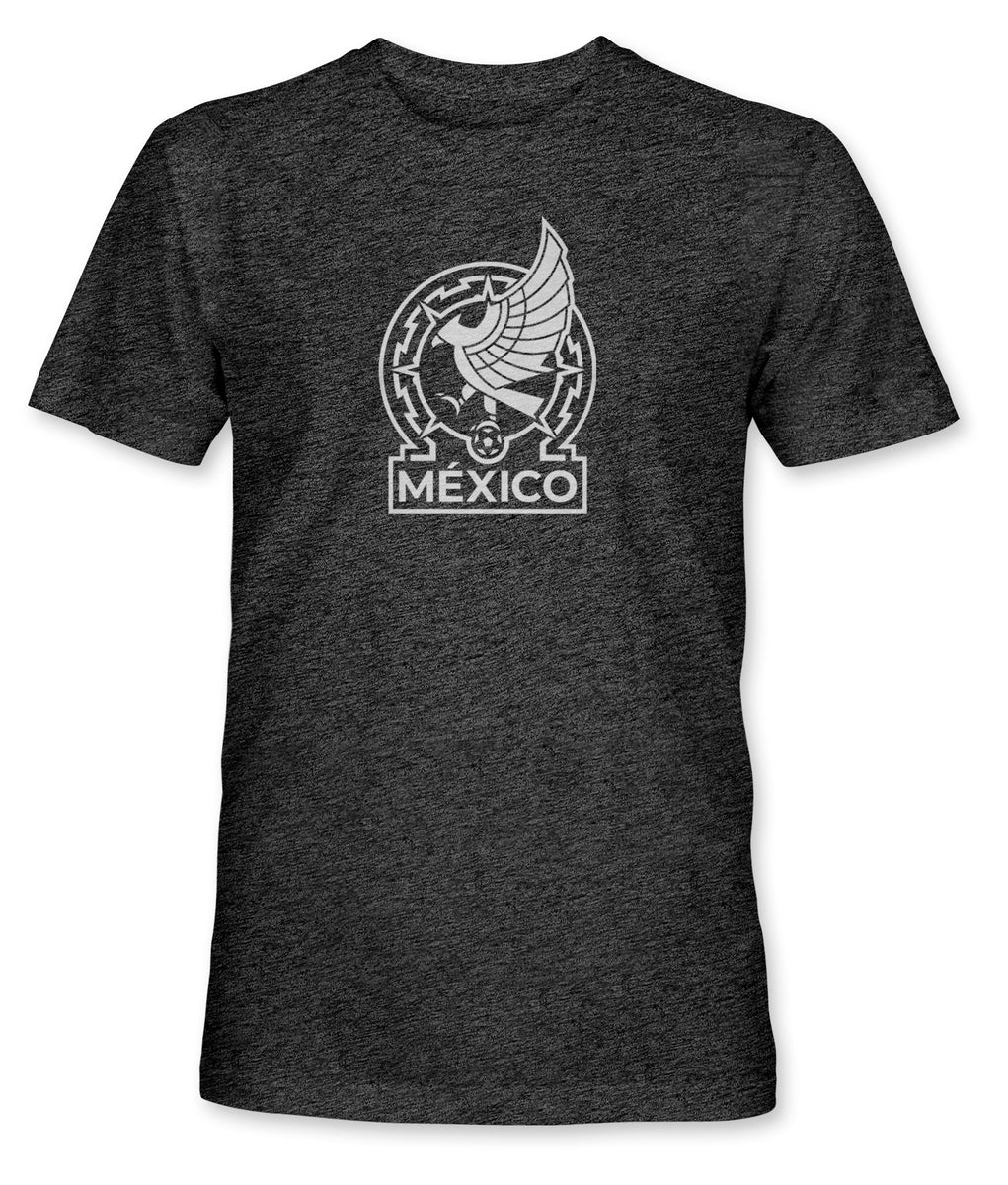 Mexico National Team Mono Badge Vintage Triblend T-Shirt- Black – 1863 ...