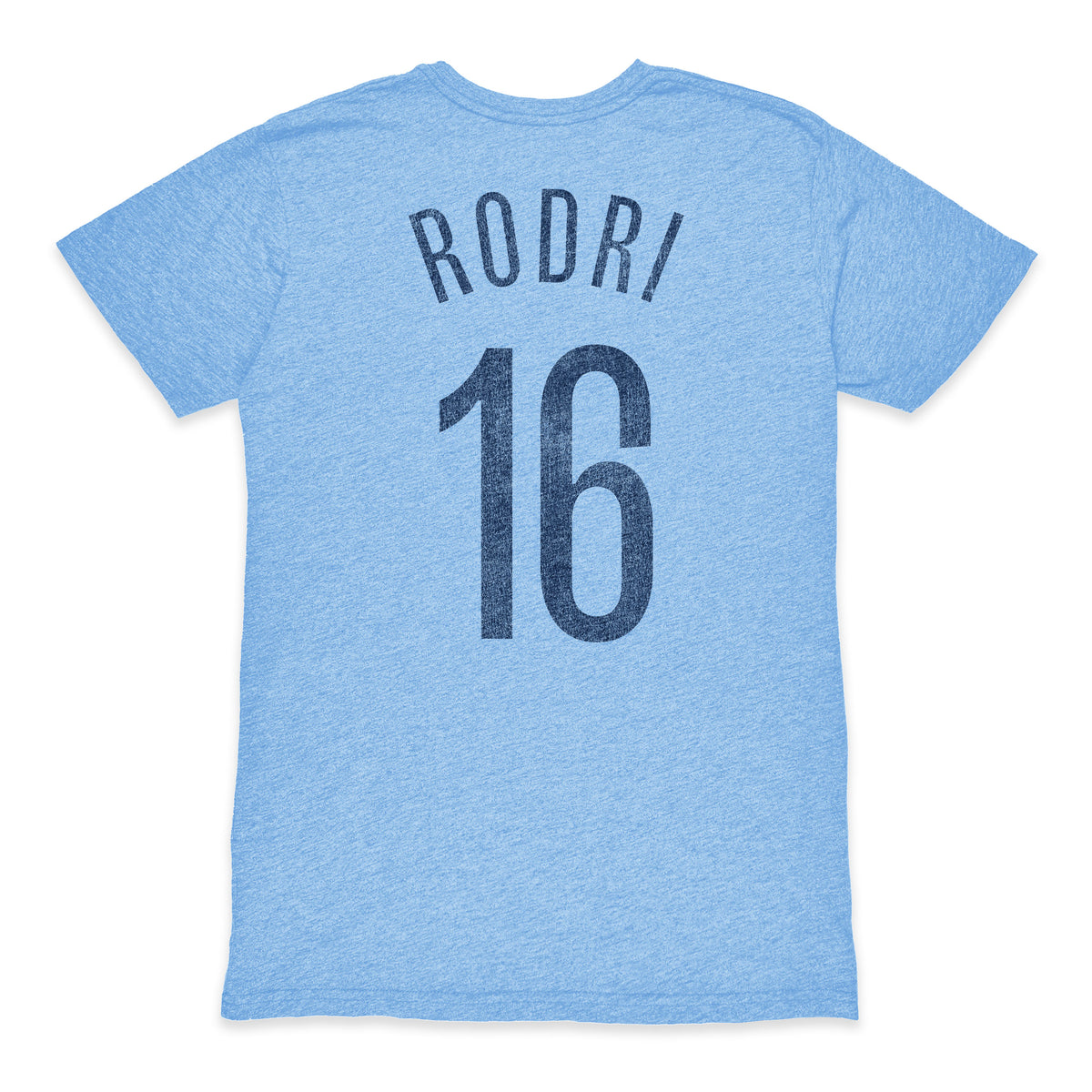 Manchester City FC Rodri Triblend Slub T-Shirt - Sky Blue – 1863 ...