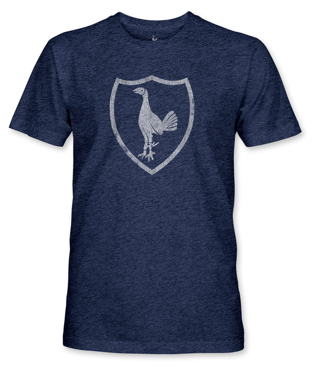 Tottenham Hotspur Retro Mono Badge Vintage Triblend T-Shirt - Navy ...