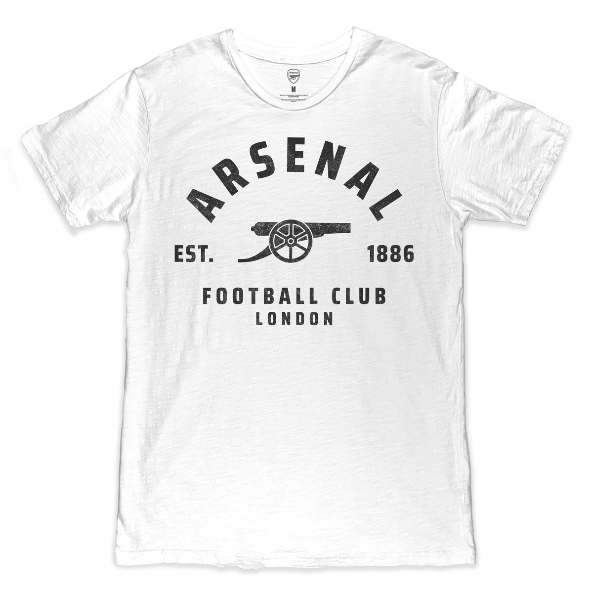 Arsenal FC Founded Locale Cotton Slub T-Shirt - White – 1863 Football ...