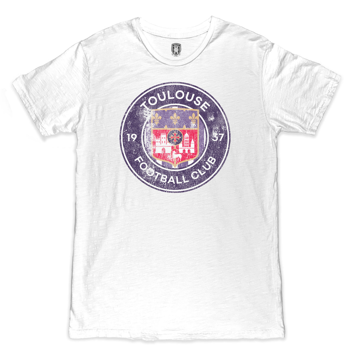 Toulouse FC Color Badge Cotton Slub T-Shirt - White – 1863 Football ...