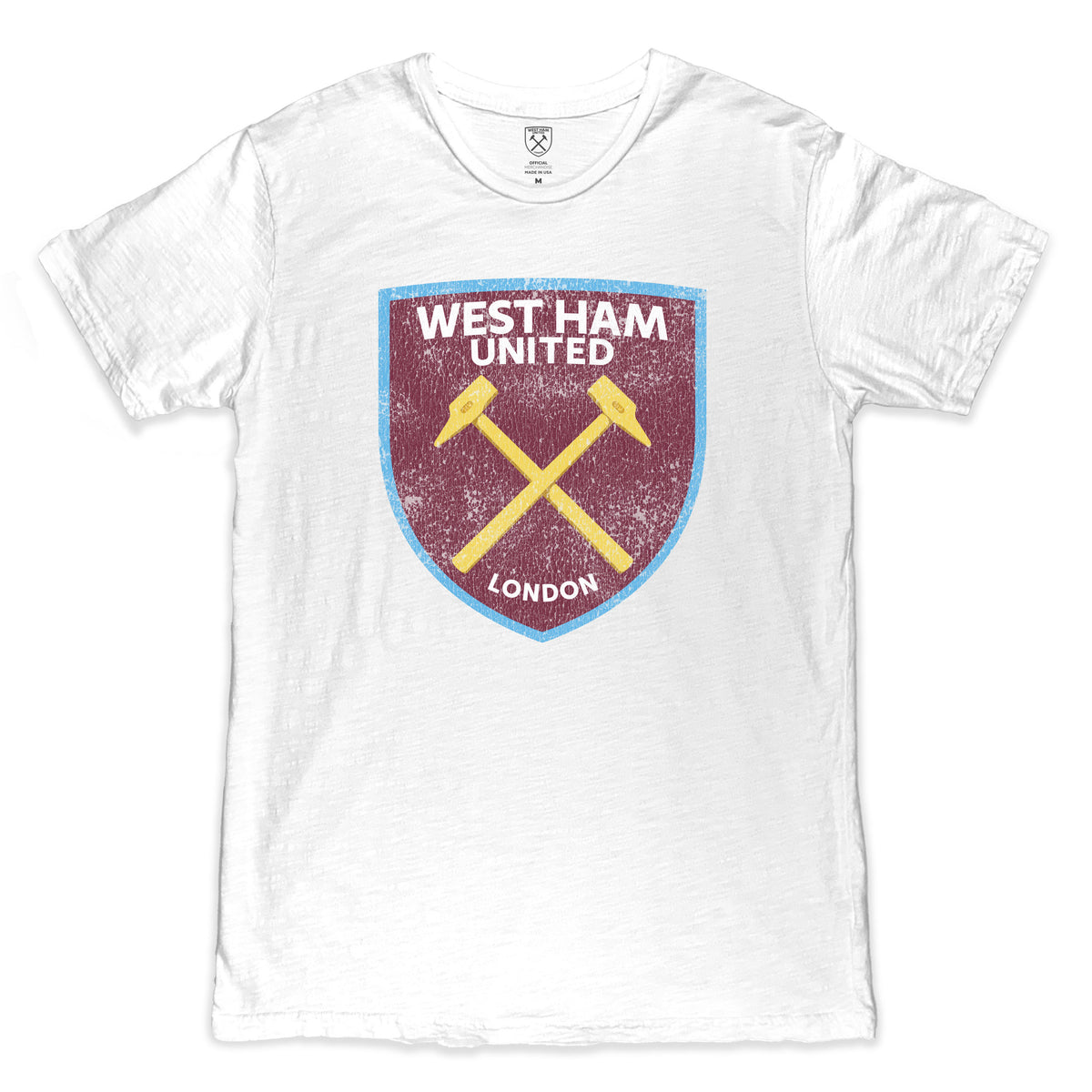 West Ham United Color Badge Cotton Slub Tee - White – 1863 Football ...