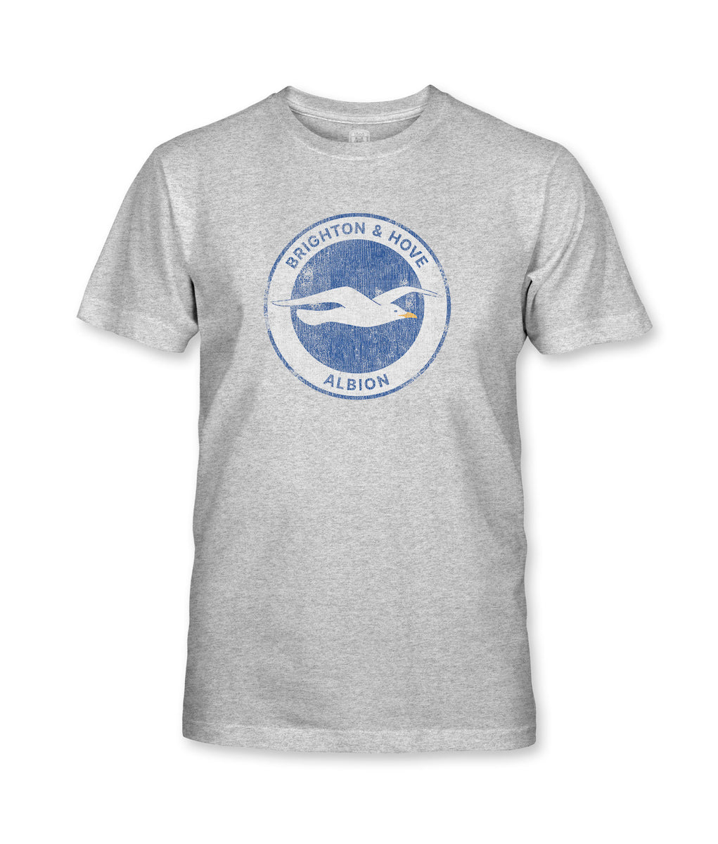 Brighton & Hove Albion Youth Color Badge Cotton T-Shirt - Grey – 1863 ...