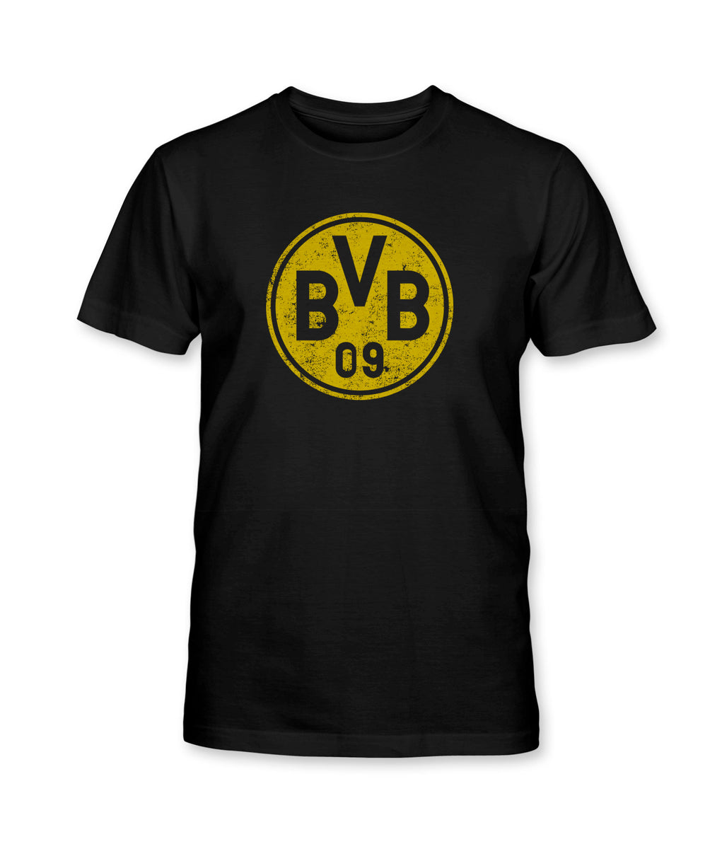 Borussia Dortmund Mono Badge Youth Cotton T-Shirt - Black – 1863 ...