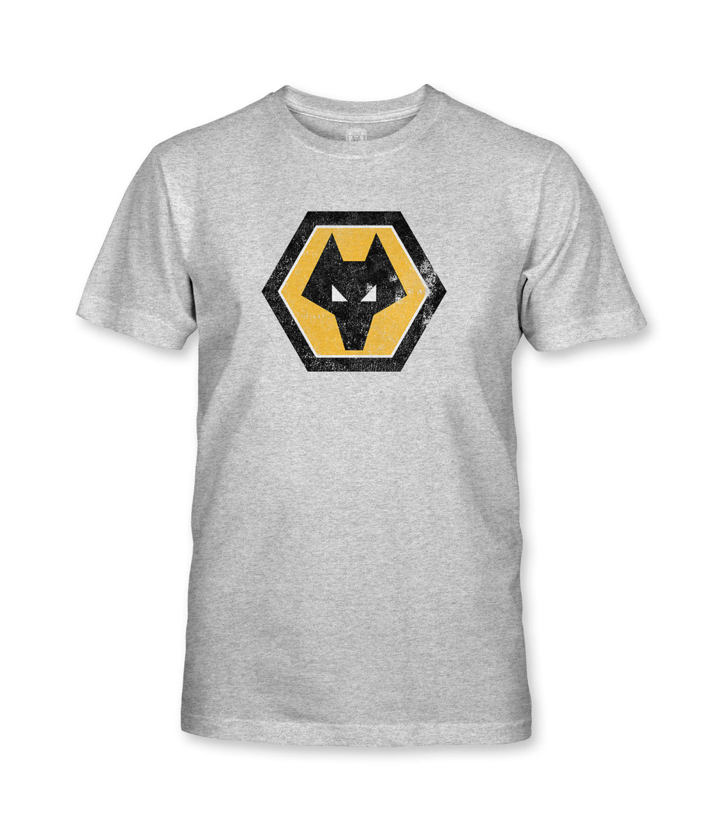 Wolverhampton Wanderers Youth Color Badge Cotton T-shirt - Grey – 1863 ...