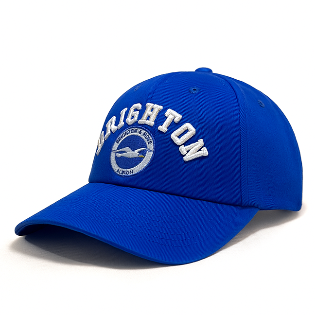 The Classic Brighton & Hove Albion Wordmark Crew Hat - Blue – 1863 ...