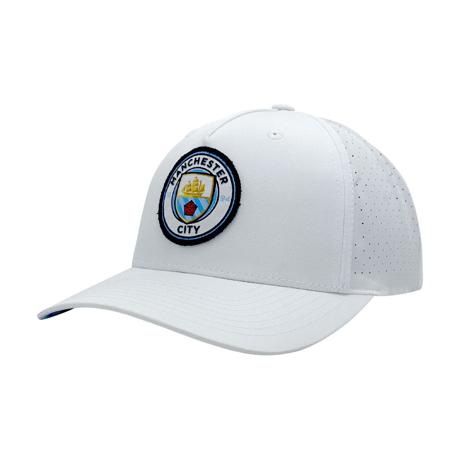 Manchester City Color Badge High Point Hat- White – 1863 Football Classics