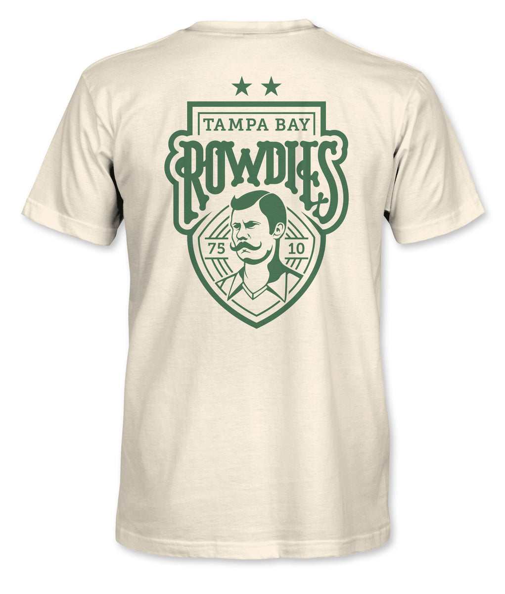 Tampa Bay Rowdies Back Crest Heavyweight Cotton T-Shirt- Natural – 1863 ...