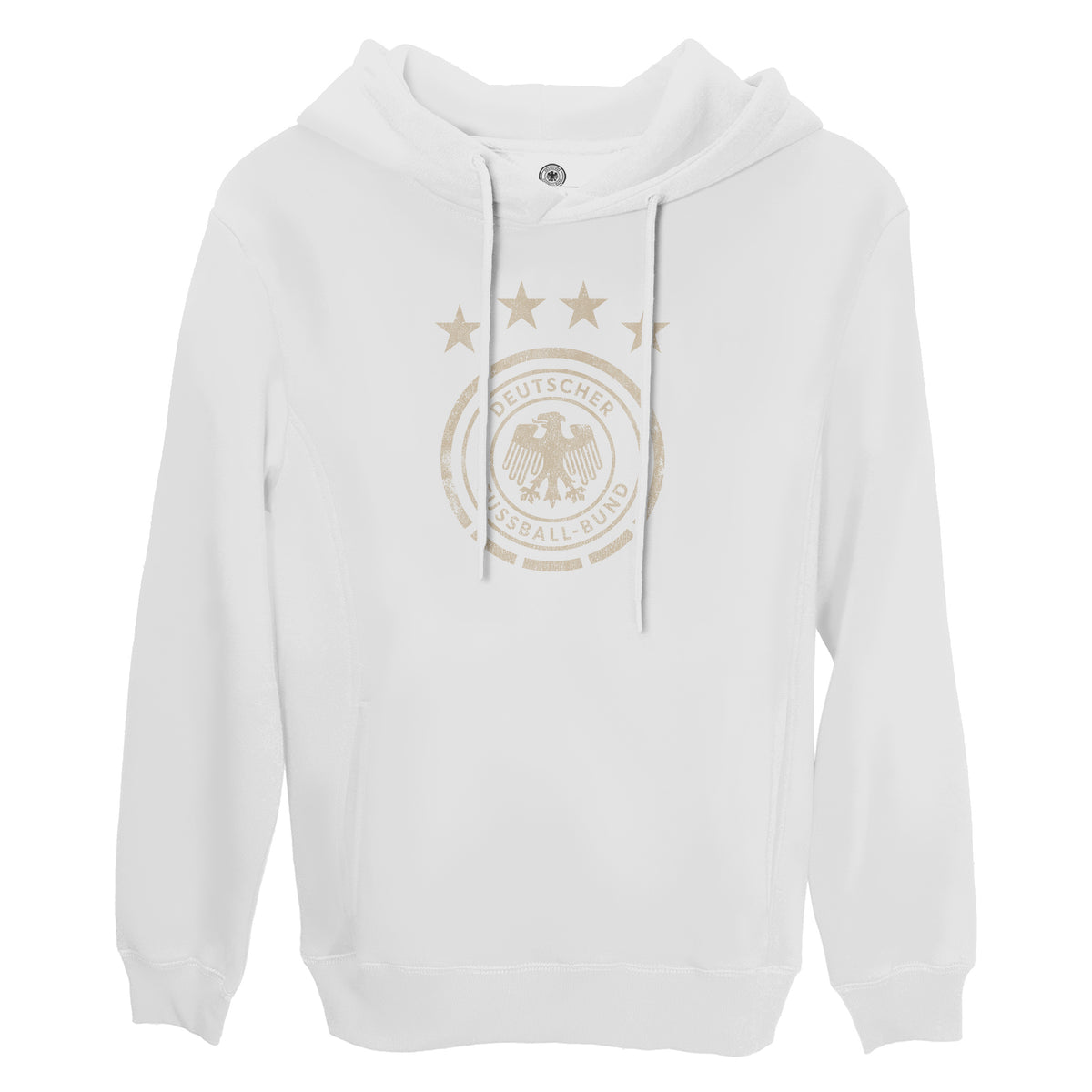 Germany DFB Mono Badge Fleece Pullover Hoodie - White – 1863 Football ...